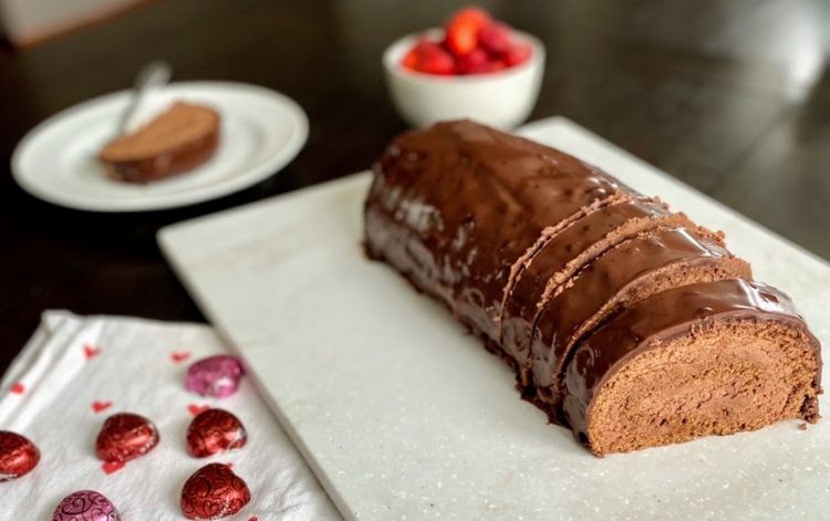 Chocolate Truffle Cake Roll - Sweet Girl Treats