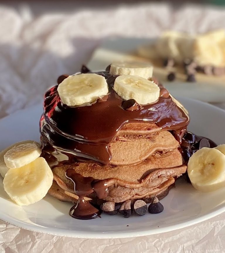 Triple Chocolate Pancakes - Sweet Girl Treats