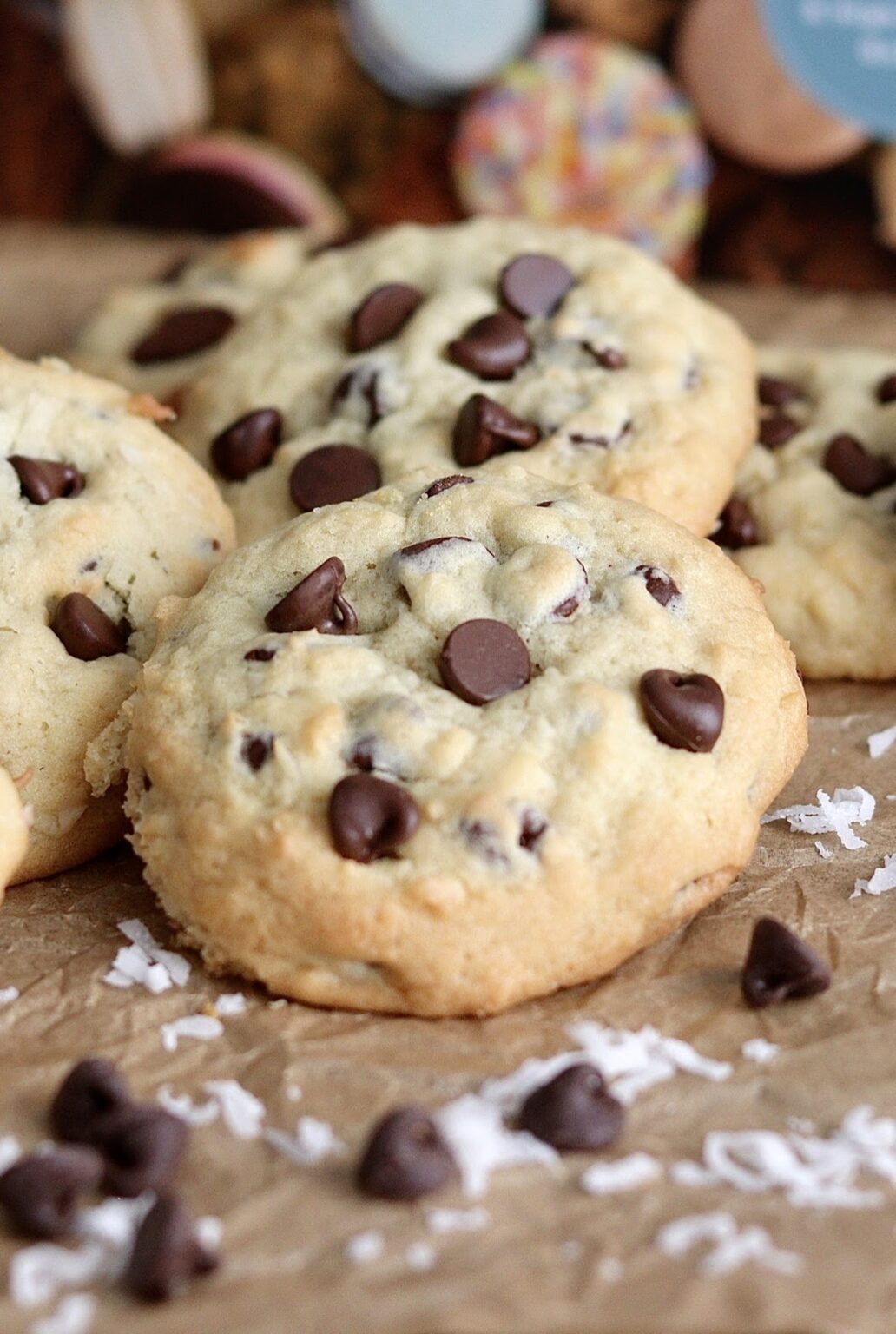 Coconut Chocolate Chip Cookies - Sweet Girl Treats