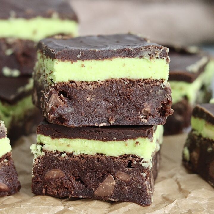 Frosted Mint Brownies - Sweet Girl Treats
