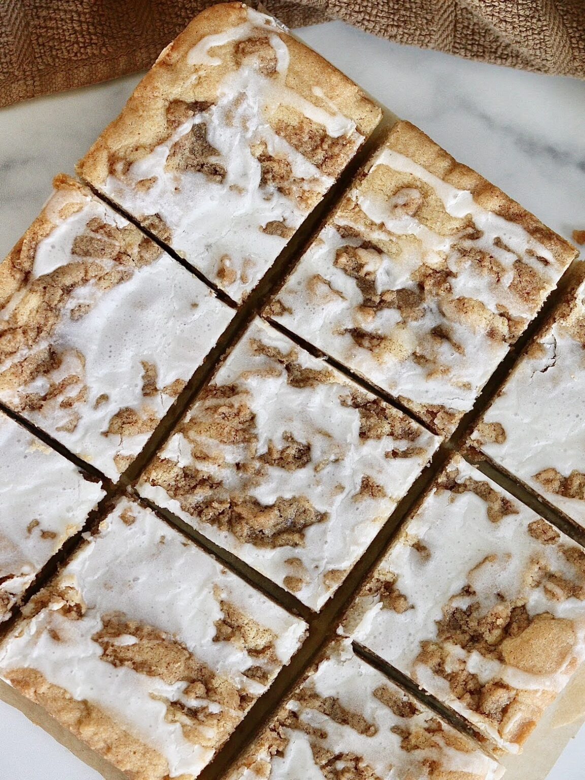 Cinnamon Roll Cookie Bars - Sweet Girl Treats
