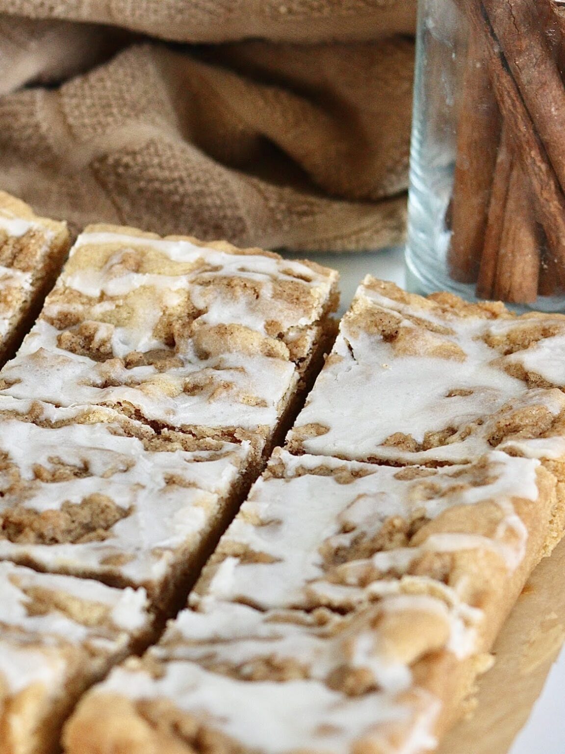 Cinnamon Roll Cookie Bars - Sweet Girl Treats