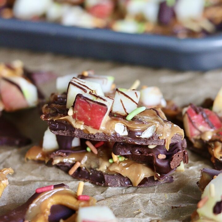 Easy Caramel Apple Bark - Sweet Girl Treats